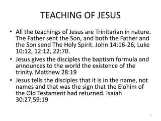 The doctrine of the trinity | PPTX