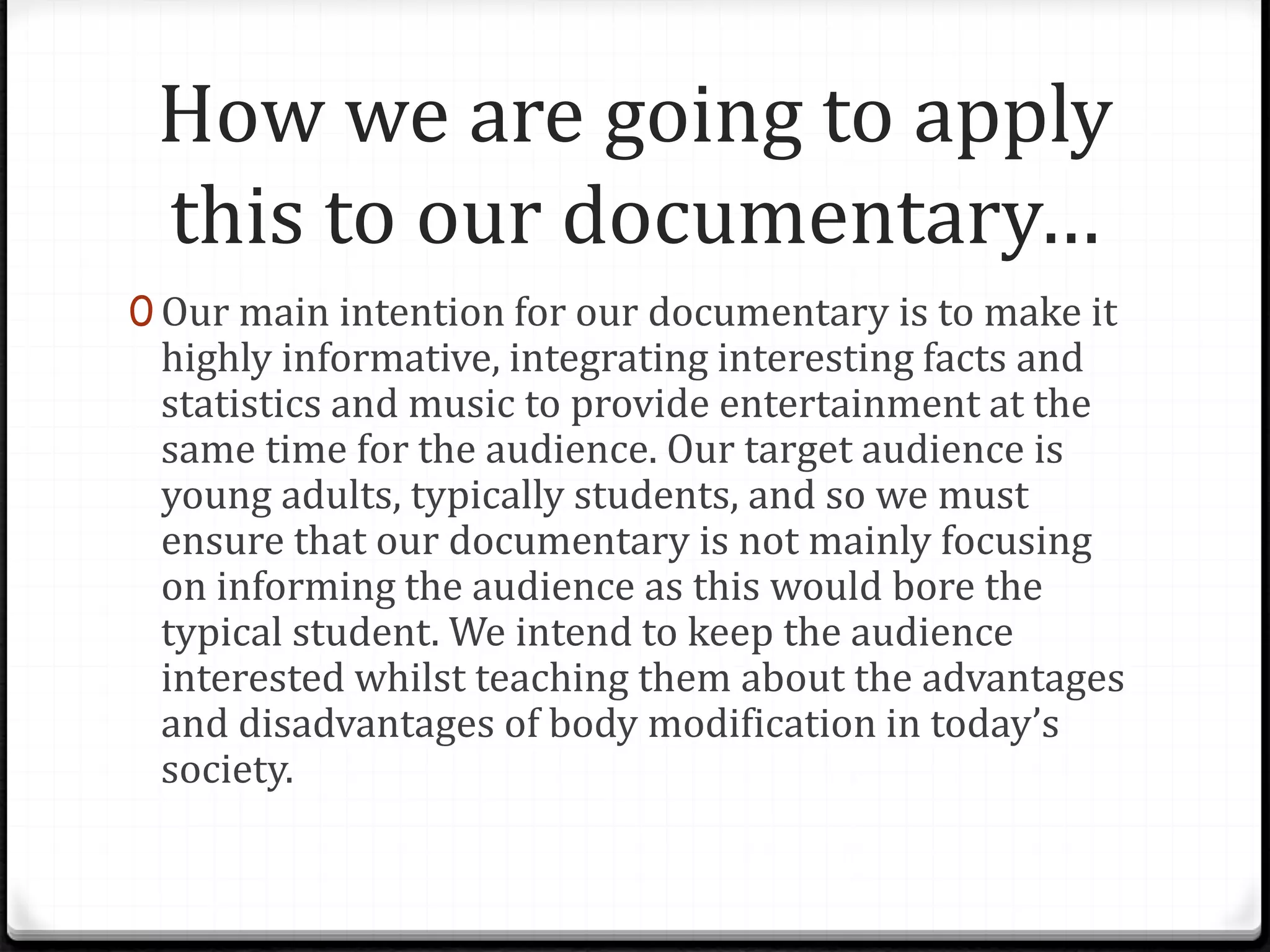 The documentary genre | PPTX | Video Production | Content Production