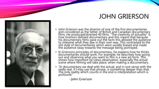 The documentary genre | PPTX