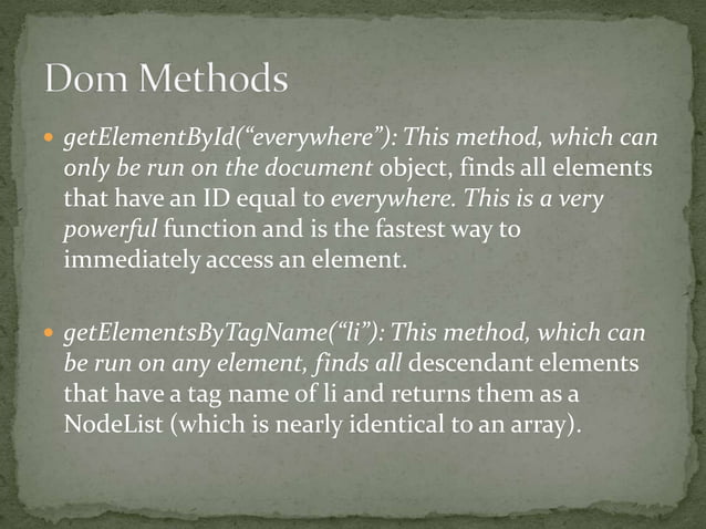The Document Object Model | PPT
