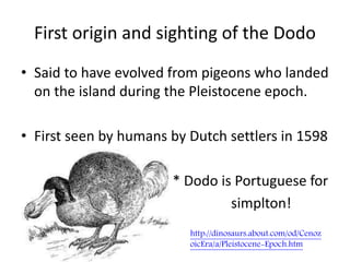 The dodo bird | PPTX