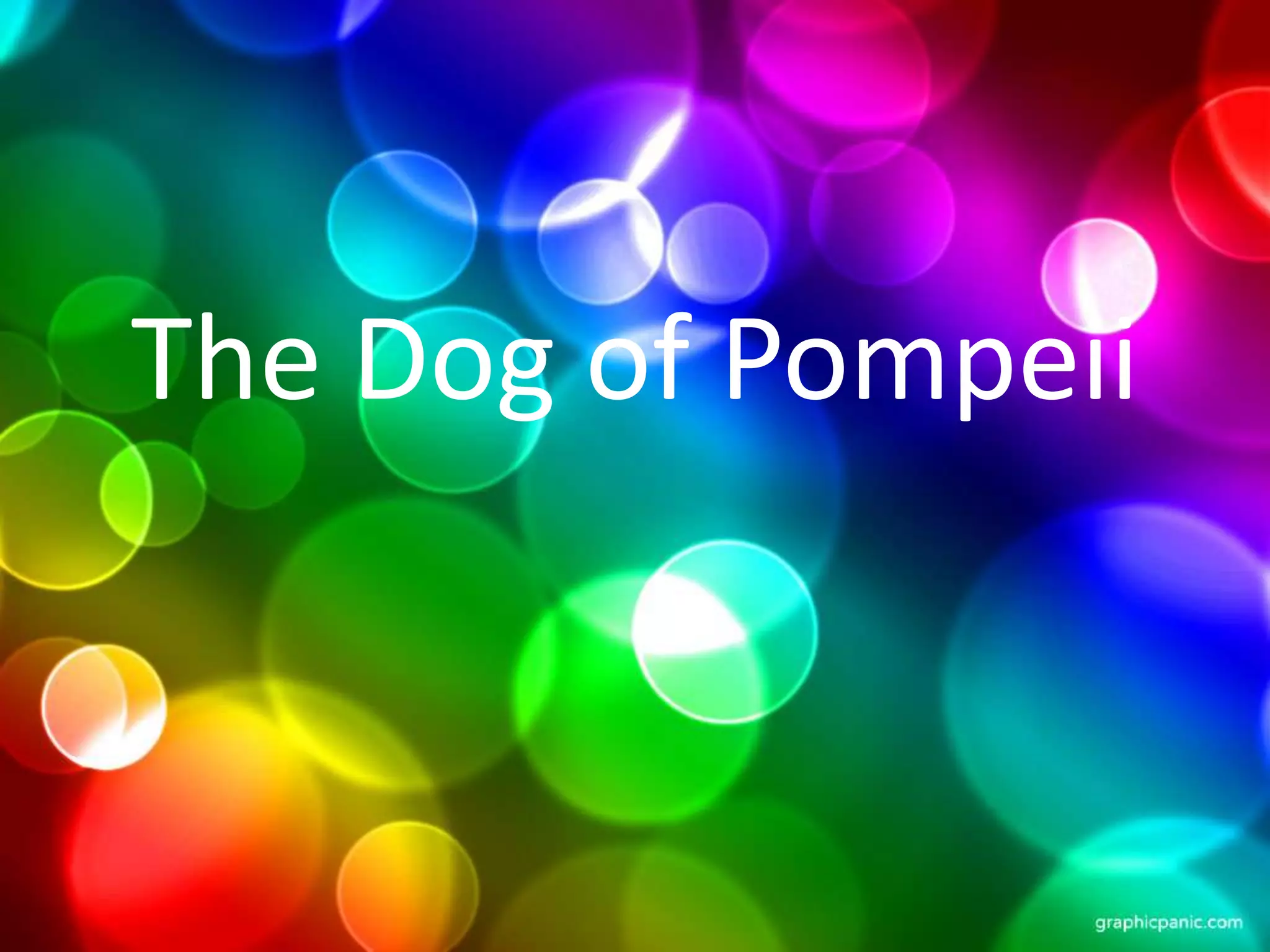 The dog of Pompeii | PPT