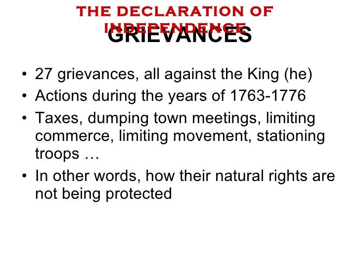 The Declaration of Independence