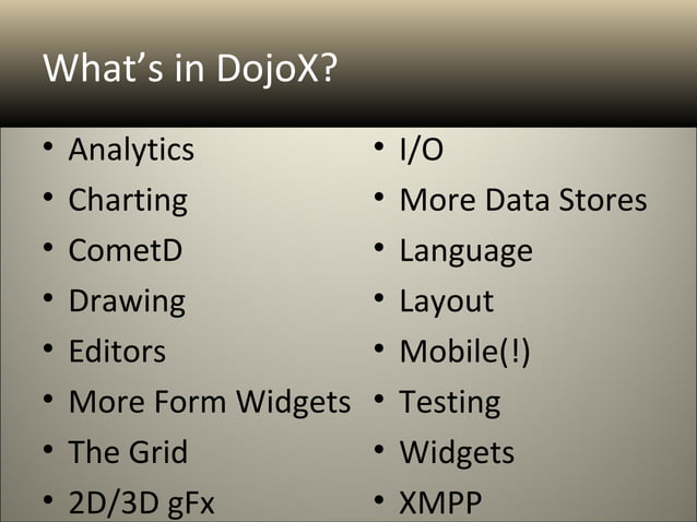 The Dojo Toolkit An Introduction | PPT