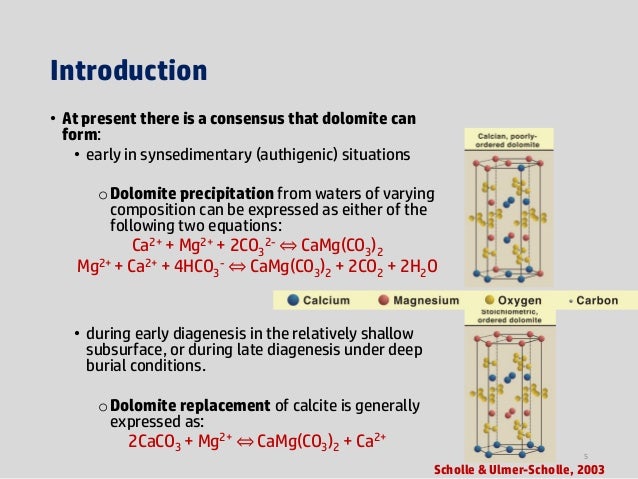The dolomite problem