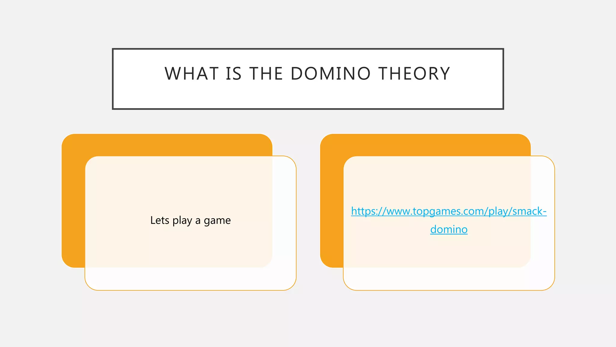 The domino theory | PPTX | Political Issues & policy | Politics