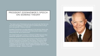 The domino theory | PPTX | Political Issues & policy | Politics