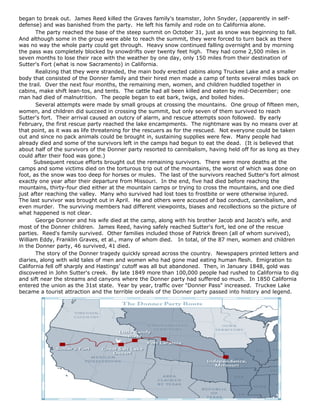 The donner party | PDF