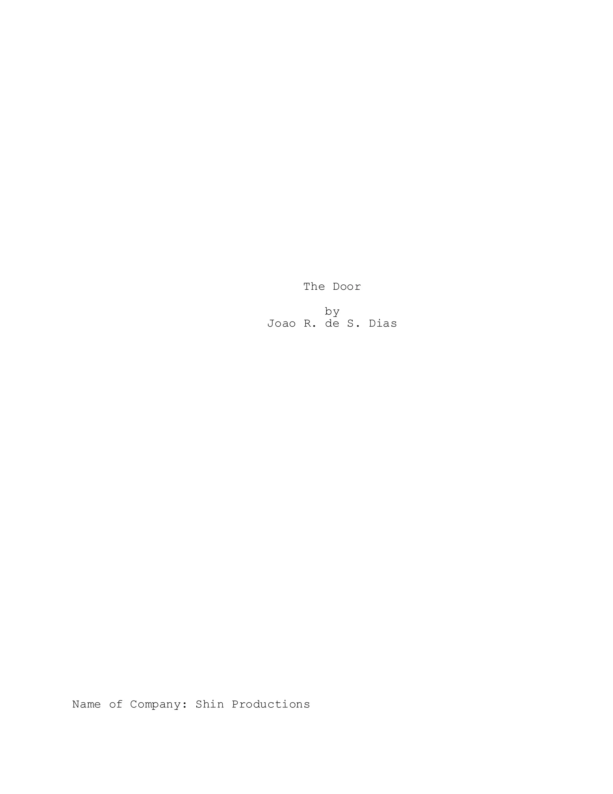 The Door Script Word V2 | PDF