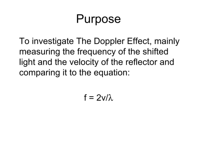 The Doppler Effect | PPT