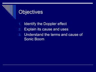 The doppler effect | PPT | Physics | Science