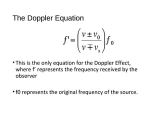 The Doppler effect | PPT | Physics | Science
