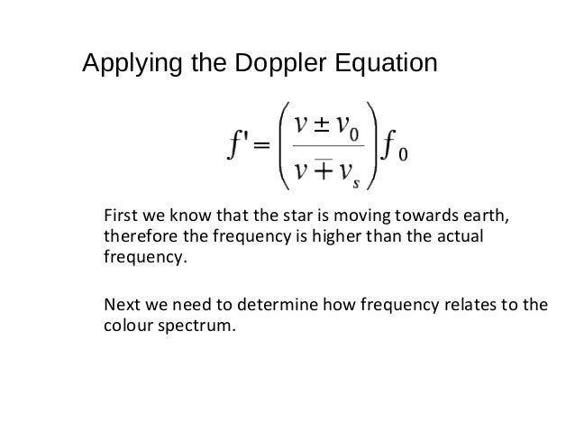 The Doppler effect