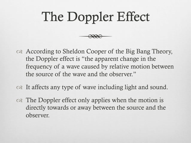 The Doppler Effect | PDF | Physics | Science
