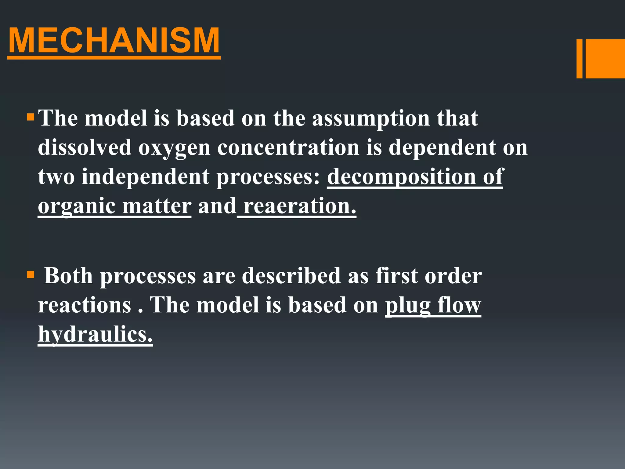 The do sag curve and the streeter phelps equation | PPTX