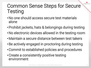 The Do's and Dont's of Administering High Stakes Tests in Schools Final ...