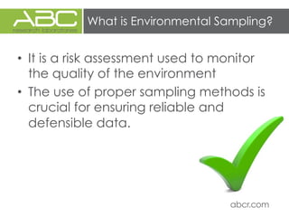 The Dos and Don'ts of Environmental Sampling | PDF