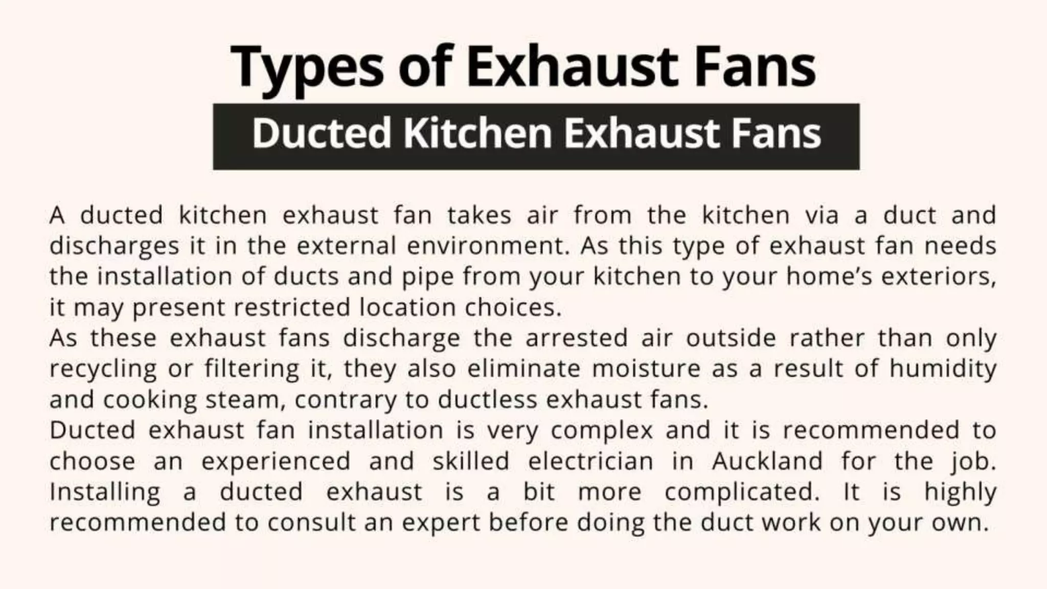 The do's and don'ts of kitchen exhaust fan installation | PPTX