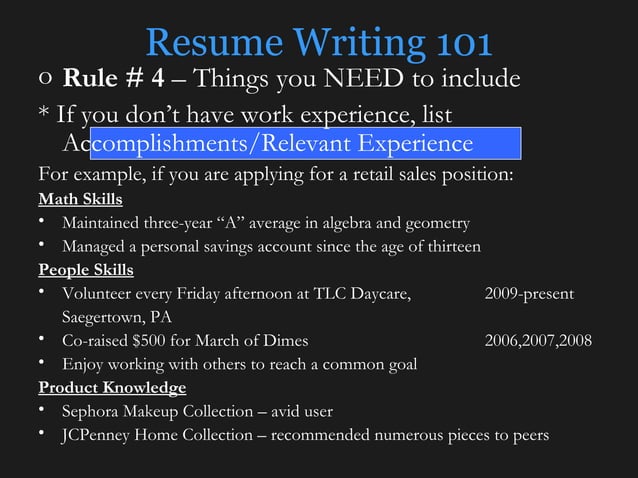 The do’s and don’ts of resumes | PPT | Resume Writing and Advice | Job ...