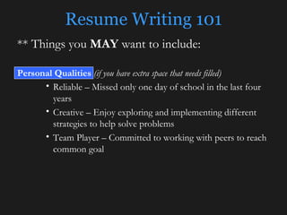 The do’s and don’ts of resumes | PPT