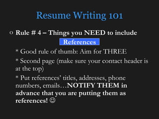 The do’s and don’ts of resumes | PPT