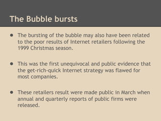 The dot com bubble in california | PPT