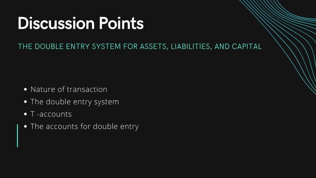 The double entry system for assets, liabilities, and capital | PDF