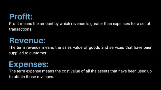 The double entry system for expenses and revenues | PPT