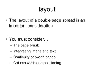 The Double Page Spread | PPT