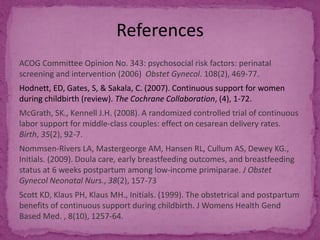 The doula advantage in English | PPTX | Pregnancy | Reproductive Health