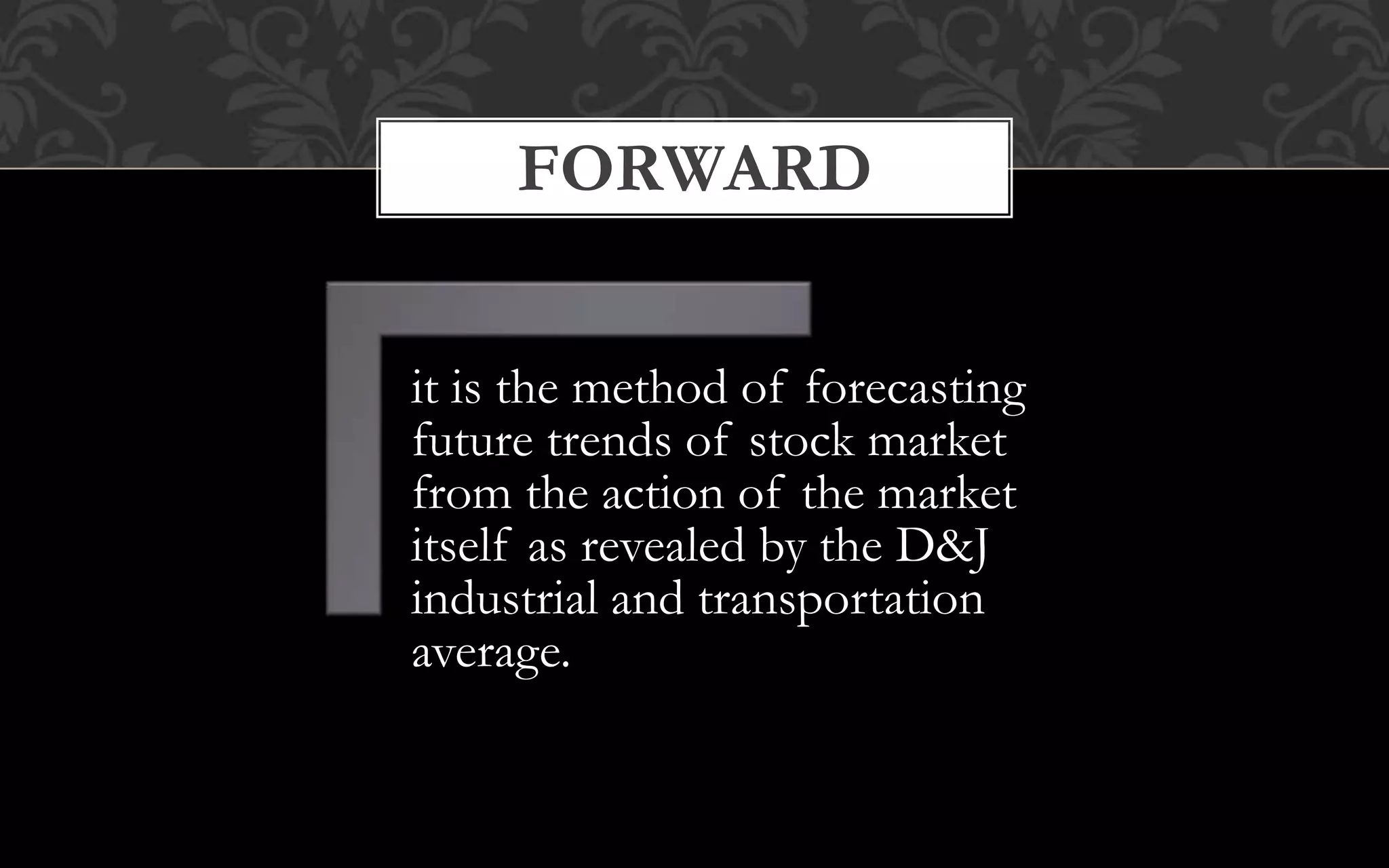 The Dow Theory | PPTX | Stocks and Bonds | Personal Investing