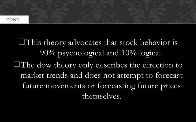 The Dow Theory | PPTX | Stocks and Bonds | Personal Investing