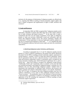 The draft world bank operational policy on indigenous peoples | PDF