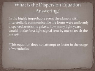 The Space Case (Drake) Equation | PPTX