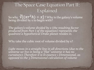 The Space Case (Drake) Equation | PPTX