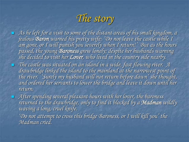 The drawbridge Exercise | PPT