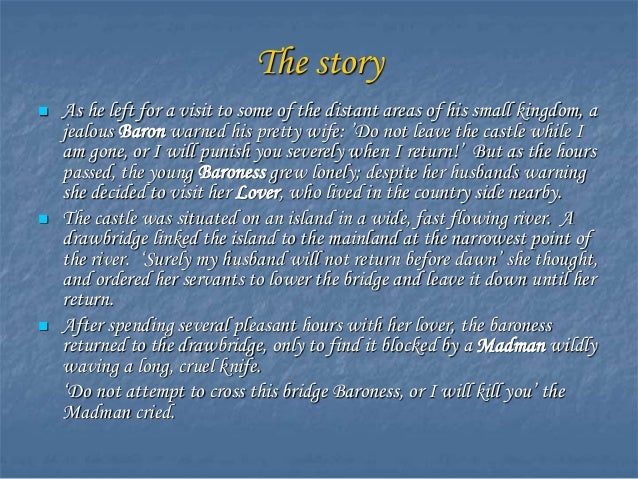 The drawbridge Exercise