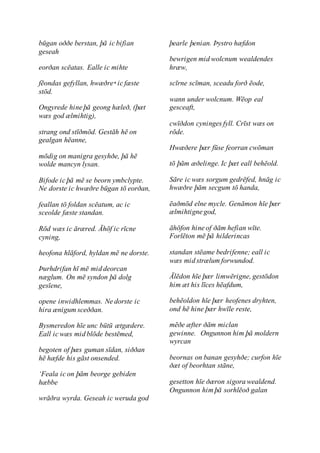 The dream of the rood | DOCX