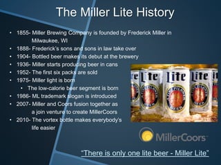 The Miller Lite Supply Chain | PPTX