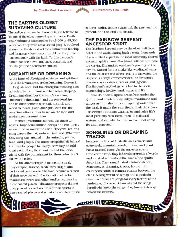 The Dreamtime of Australia's Aboriginal People, reprinted with ...