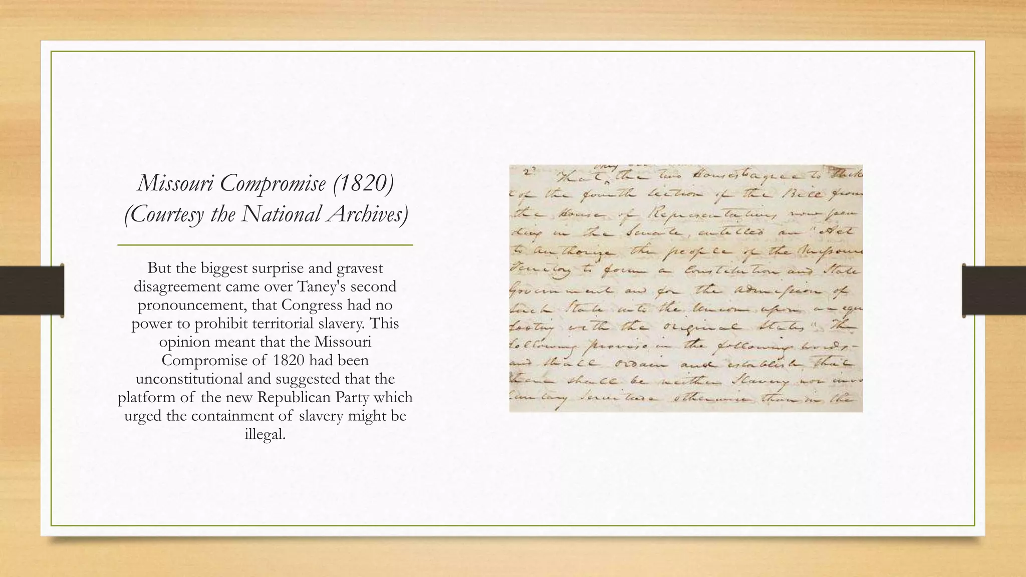 The Dred Scott Decision | PPTX
