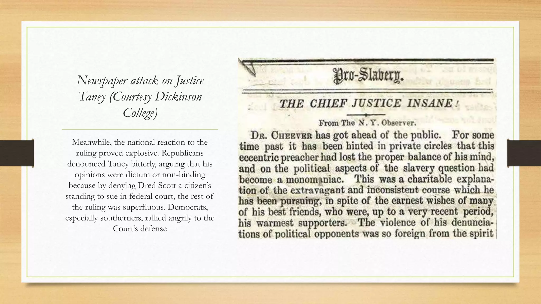 The Dred Scott Decision | PPTX