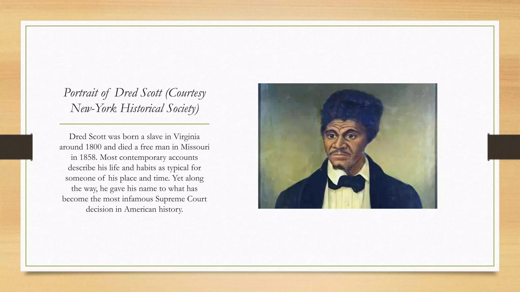 The Dred Scott Decision | PPTX