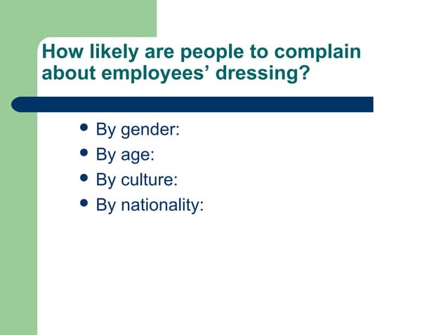 The Dress Code Dilemma | PPT