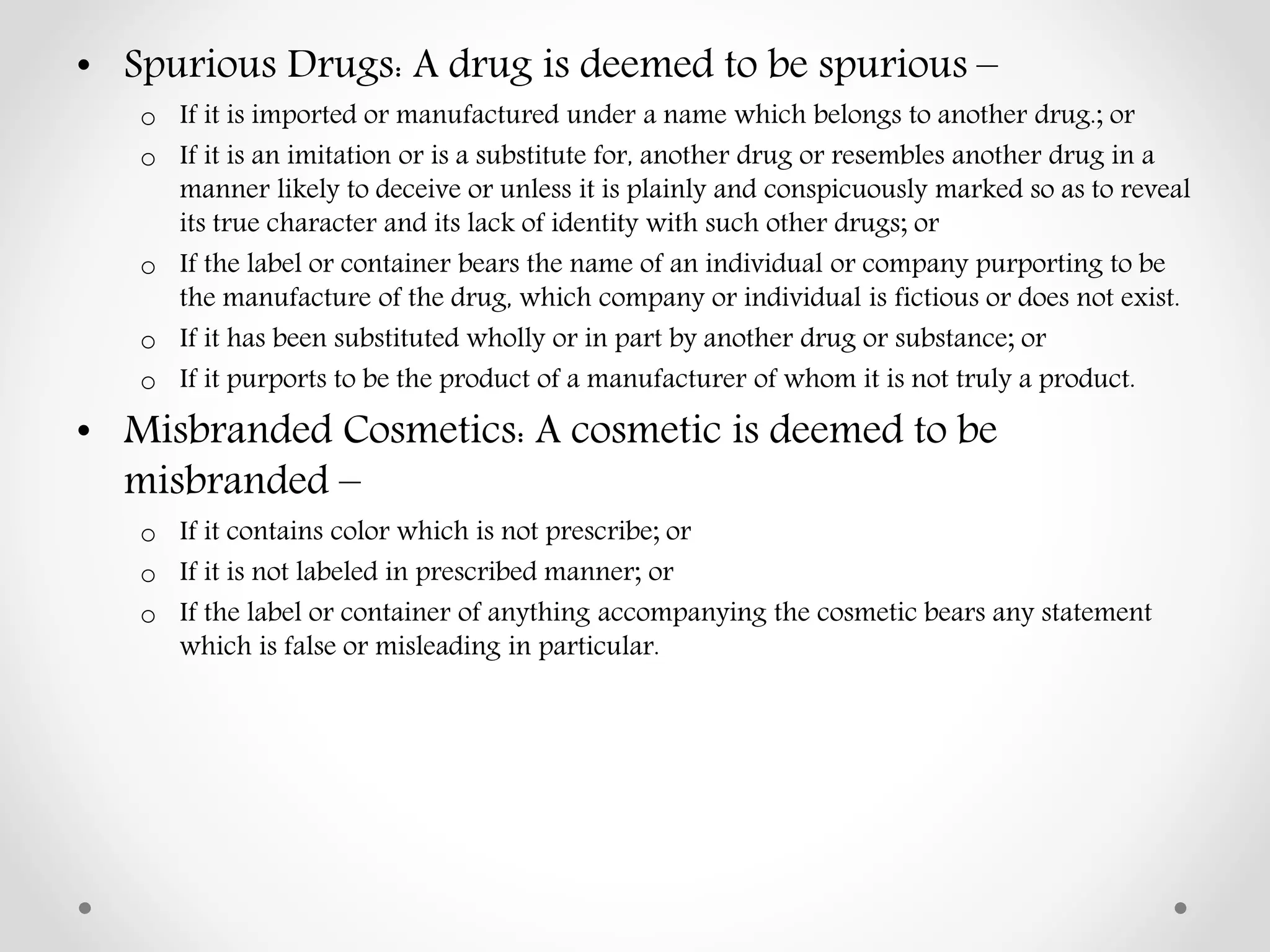 The Drugs and Cosmetics Act and Rules | PPTX