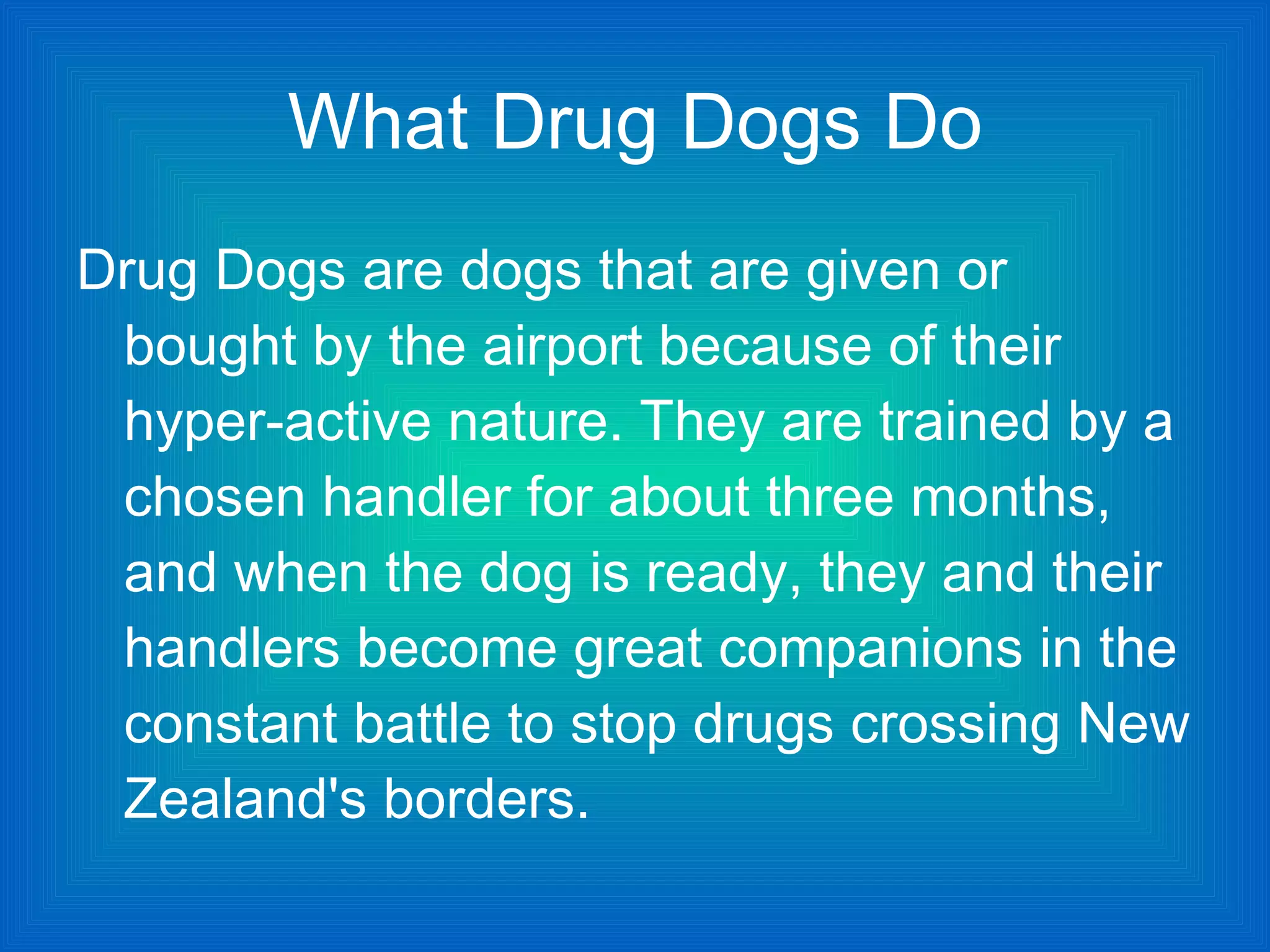 The Drug Dogs Visit | PPT | Illegal Drugs, Tobacco, eCigarettes, Vaping ...
