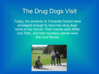 The Drug Dogs Visit | PPT