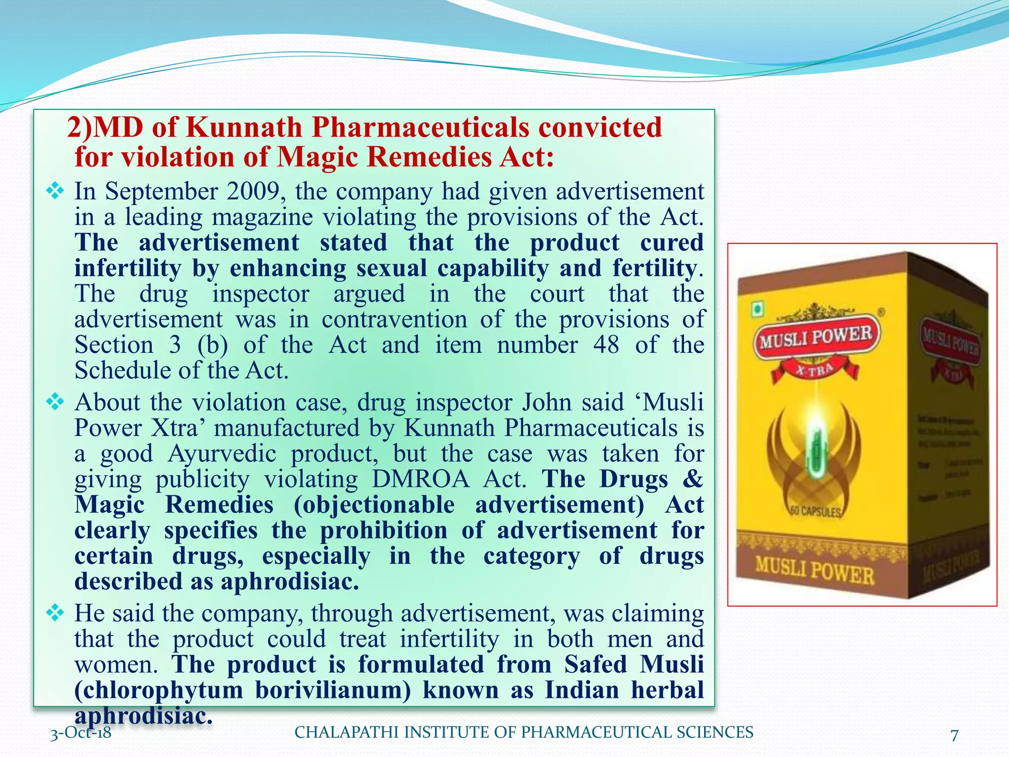 The drugs and magic remedies | PPTX | Pharmaceutical Industry | Industries