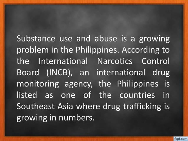 The Drug Scenario in the Philippines | PPTX | Illegal Drugs, Tobacco ...