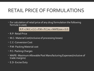 The drugs (prices control) order, | PPTX